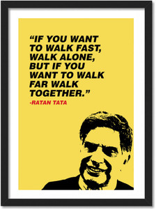 Ratan Tata Motivational framed Poster for Room & Office(10x13 inch ...