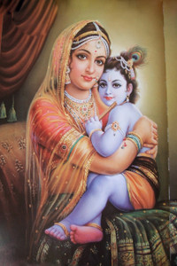 Lord Krishna poster for Mandir temple and Home Decor ( 12x18 Inches ...