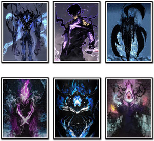 Solo leveling poster, Japan Anime Poster set, The painting on the wall ...