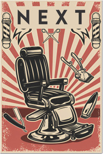 The Art of Style Men's Parlour Poster | hair salon wallpaper Paper ...