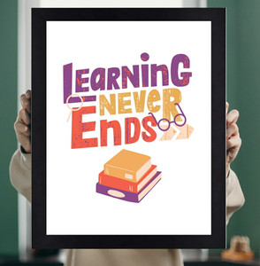 Motivational Brainy Wall Framed Poster Paper Print - Quotes ...