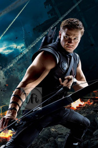 Superhero Hawkeye Poster, Unframed, With Double Sided Tape Paper Print ...