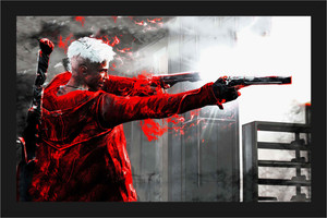 Devil May Cry DMC Game Poster with A4 Size Frame F-267 Paper Print ...