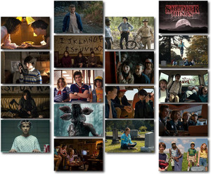 | STRANGER THINGS SERIES WALL POSTER | PACK OF 18 wall collage kit |WEB ...