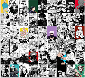 Set of 54 jujutsu kaisen poster for room anime wall poster (size_6x4 ...