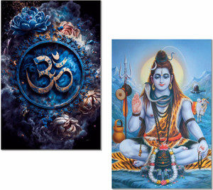 Lord Shiva Posters, Om Poster (Pack of 2 Posters ) Paper Print ...