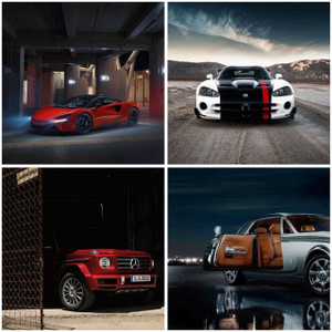 SPORT CAR and CAR Wall Poster/Cars Wall Posters (12x18 Inch)Multicolour ...