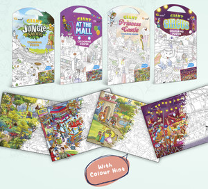GIANT JUNGLE SAFARI COLOURING Charts, GIANT AT THE MALL COLOURING ...