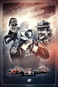Legends Ayrton Senna F1 Fia Formula1 Formula1 Michael Schumacher Niki ...