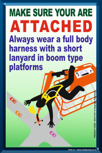 Safety Poster – Make Sure You Are Attached – Full Body Harness ...