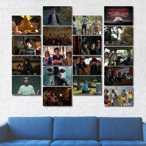 STRANGER THINGS SERIES WALL POSTER | PACK OF 18 wall collage kit |WEB ...
