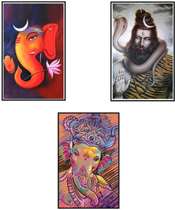 'Spiritual / Gods Posters' (Pack of 3) for Room & Office Paper Print ...