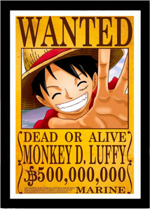 Monkey D luffy Framed Poster For Room & Office ,Anime Framed Poster ...