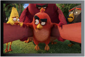 Angry Birds Poster with Frame Gloss Lamination M12 Paper Print - Movies ...