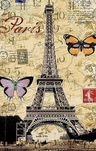 Places Poster 'Eiffel Tower - Infographic Element' Paper Poster Printed ...