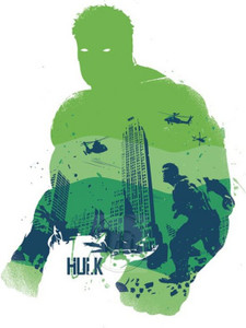 Hulk Poster |Superhero Hulk Posters | Unframed | With Self Adhesive ...