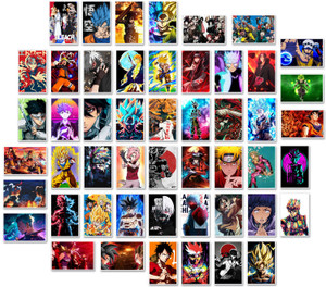 Anime Manga Posters Collage Kit for Wall Decor set of 50 Pieces.d13 ...