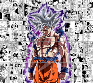 Goku Manga Collage Poster Set of 12 (Size A4) Premium-Quality Posters ...