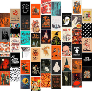 Halloween Wall Collage Kit Aesthetic Pictures - Halloween Room Decor ...