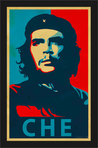 Che Guevara Motivational Poster with A4 Size Frame F-233 Paper Print ...