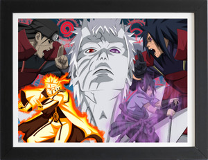 Madar X Hashirama | Naruto x Sasuke | Naruto Shippuden Framed posters ...