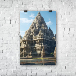 Old indian shiva temple of indian monuments | Unframed Paper Wall ...