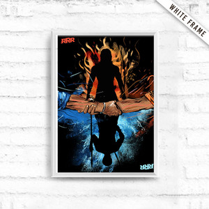 RRR Official Dosti Poster White Frame Photographic Paper - Pop Art ...