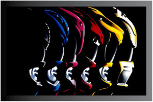 Power Rangers Frame Poster For Room Synthetic Wood Gloss Lamination F17 ...