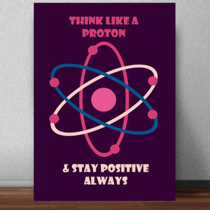 Positive Proton Motivational Poster For Room & Office Multicolor Paper ...