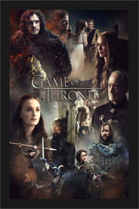 Game of Thrones GOT Poster with A4 Size Frame F-586 Paper Print ...