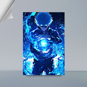 VIRGIN ARTS | GOJO SATORU NEON DIGITAL ART | JUJUTSU KAISEN | ANIME ...