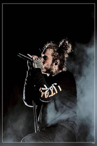 Post Malone Matte Finish Poster P-5564 Paper Print - Animation ...