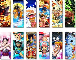 One Piece Posters Pack of 12 (30.4 x 11.4 cm) 300 GSM | One Piece Wall ...