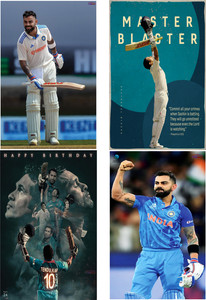 Virat and Sachin Combo posters A3 size 1200dpi HD print 300gsm Paper ...