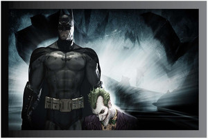 Joker Frame Poster For Room Synthetic Wood Gloss Lamination F137 Paper ...