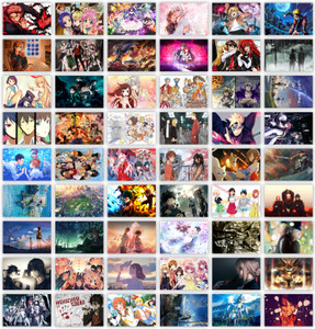 Pack of 54 Anime Aesthetic Wall Collage Kit Posters | Posters for Wall ...