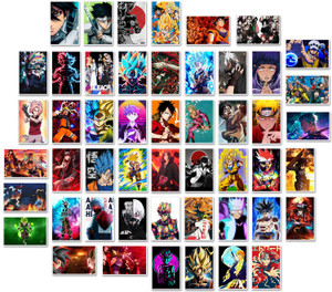 Anime Manga Posters Collage Kit for Wall Decor set of 50 Pieces.d16 ...