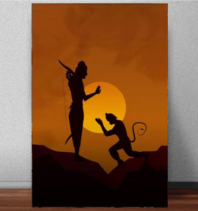 Hanuman Ji poster for home decor A4 Size ,Lord Hanuman Religious ...