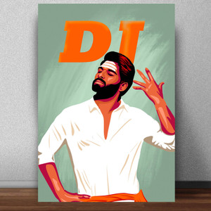 Tollywood Actor Allu Arjun Poster Poster for Room (Matte paper 300 GSM ...
