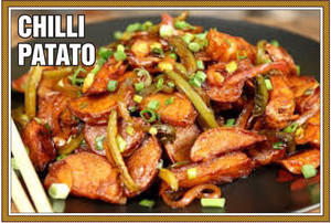 Poster Stickers For Hotel Restaurant Caterer Chilli Patato Sticker ...