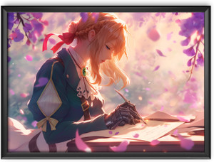 Violet Evergarden - Anime Framed Poster (Black Framed, Violet ...