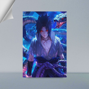 VIRGIN ARTS | SASUKE UCHIHA | SHARINGAN | NARUTO SHIPPUDIN | 300 GSM A4 ...
