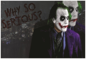 Dark Knight Joker Why So Serious Wall Poster A3 Size Photographic Paper ...