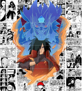 Set of 12 Manga Style A3 Panels for Wall Art (119 cm X 105 cm) Hd ...