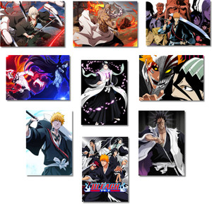 Bleach Posters Pack of 9 (10.5 x 14.8 cm) 300 GSM | Anime Bleach Wall ...