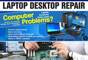 Poster Laptop & Desktop Repair For Shop sl-9879 (Large Poster, 36x24 ...
