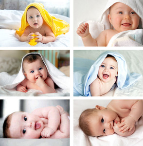 COMBO Set of 6 Cute Baby Posters | Smiling Baby Poster for Pregnant ...