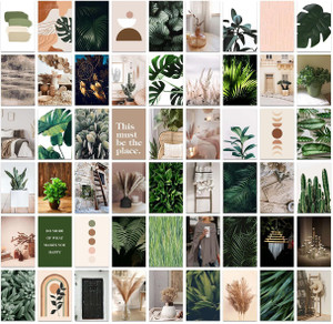 Pack of 54 Aesthetic Green Wall Collage Kit Posters - 4 x 6 Inches Wall ...