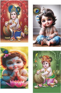 Bal Krishna Photo Posters for Pregnant Women, Cute Little Bal Gopal ...