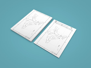 Thick 80gsm paper Outline Map of India - A4 size - Set of 50 maps Paper ...
